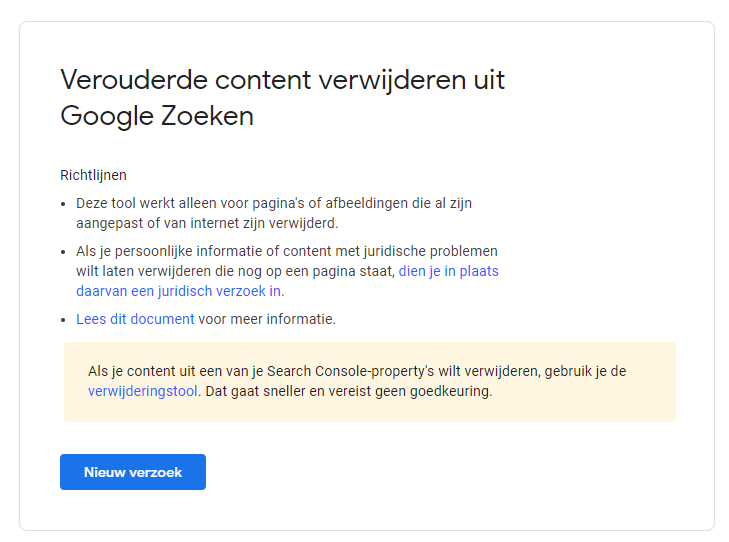 Zo verwijder je oude content uit Google - LinkbuildingMasters
